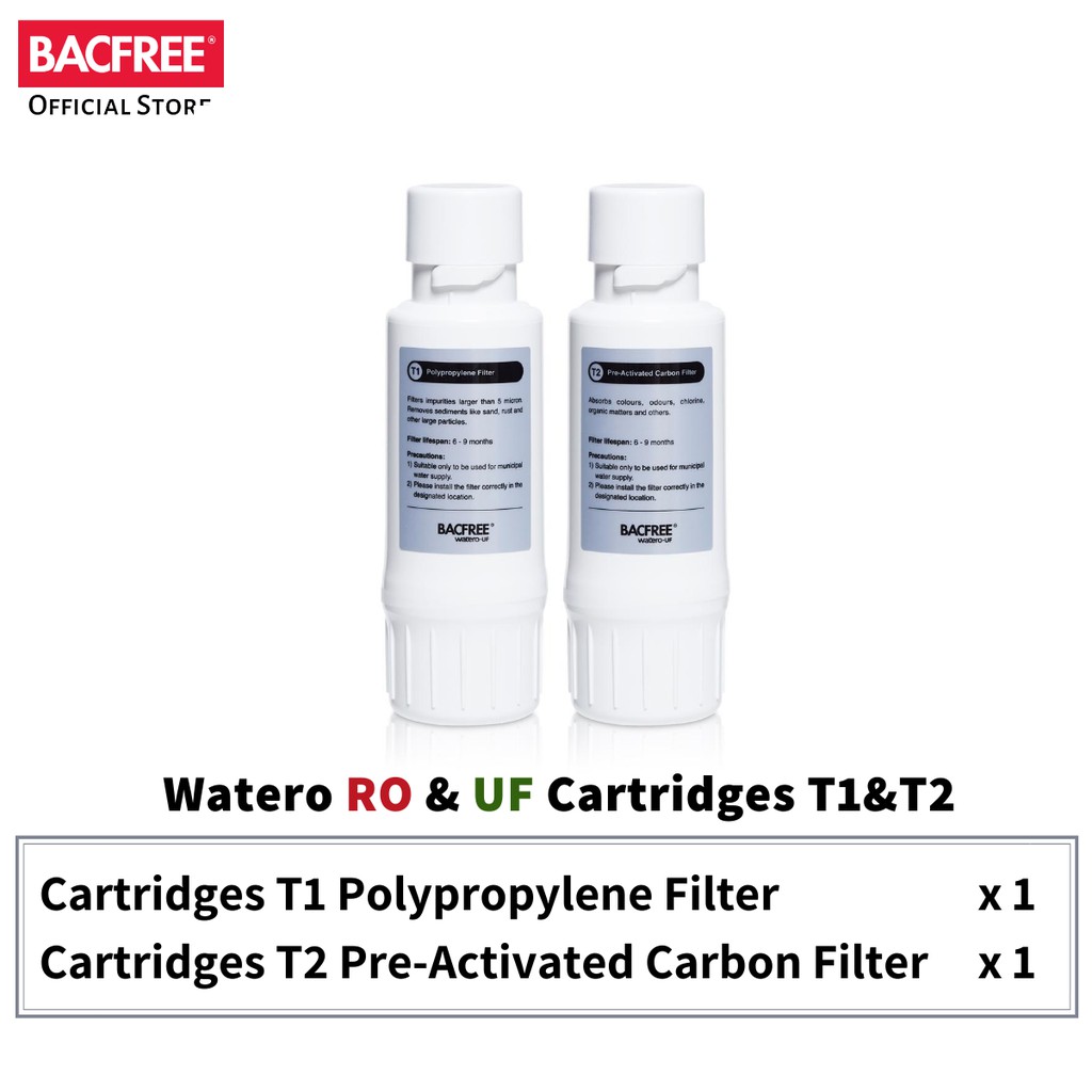 BACFREE Watero Z/UF/RO Filter Cartridge T1 & T2 | Shopee Malaysia