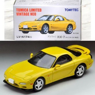 Tomica Limited Vintage Neo Mazda Efini RX-7 FD Type R TLVN 174b TLV ...