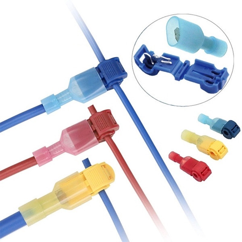 T-Tap Wire Connectors / Insulated Male Quick Disconnect Spade Terminals ...