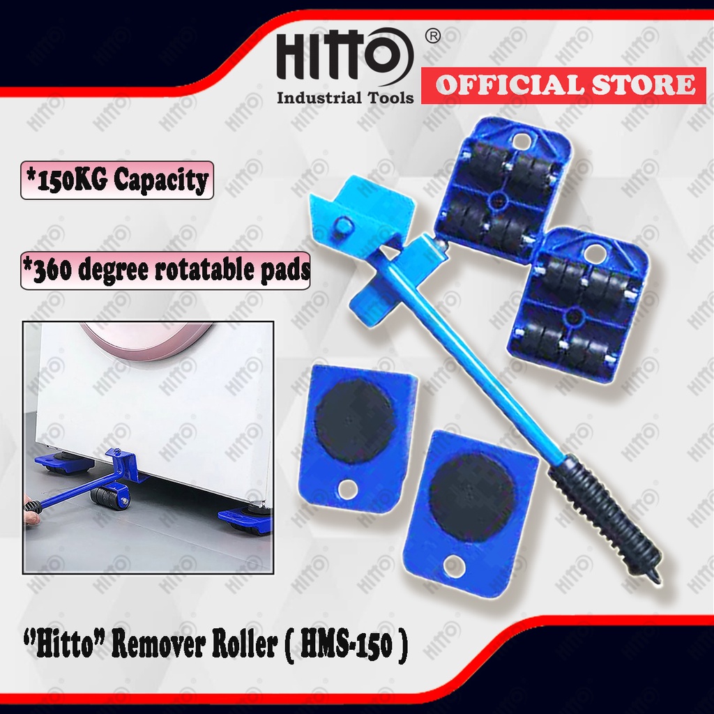 [ HITTO ] Furniture Lifter Easy Moving Sliders 5pcs Mover Roller Tool ...