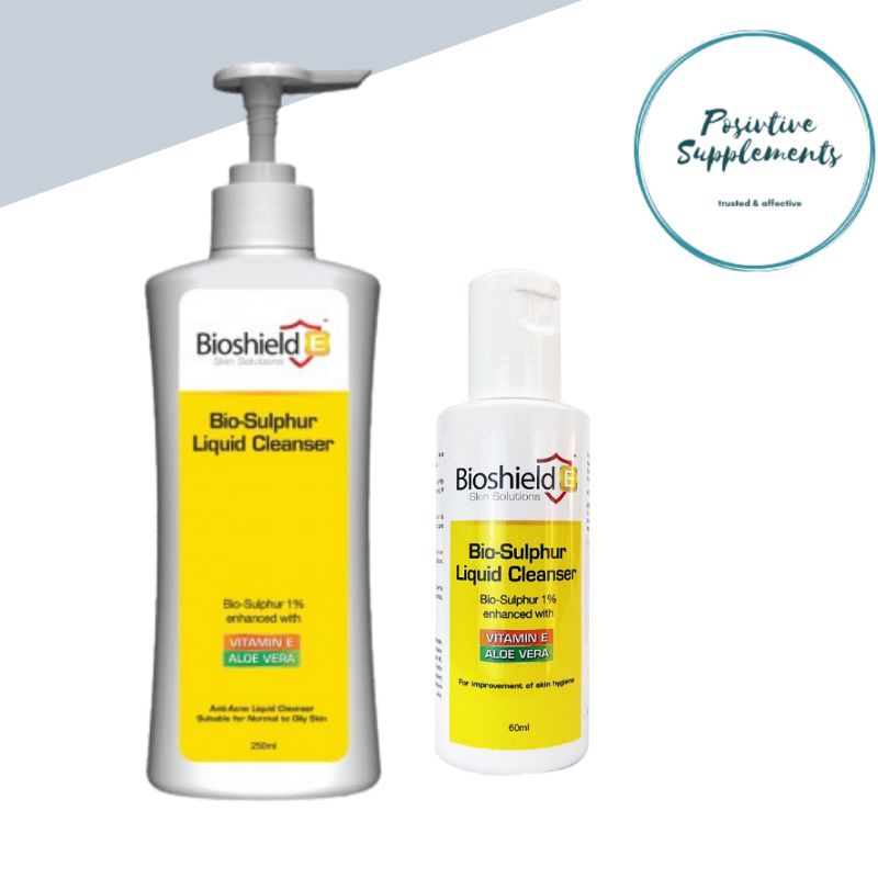 BIOSULPHUR BIO SULPHUR BIOSHIELD LIQUID CLEANSER 250 ML / 60ML | Shopee ...