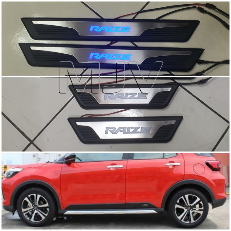 TOYOTA RAIZE LIGHT SIDE STEP SILL PLATE SET 4 PCS | Shopee Malaysia