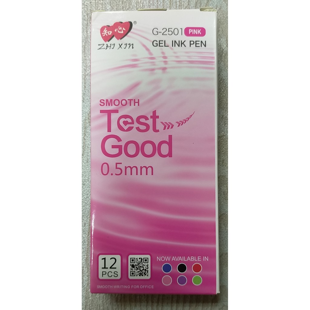 Test Good Gel Pen G-2501 12Pcs/Box | Testgood (Black Blue Red Green ...