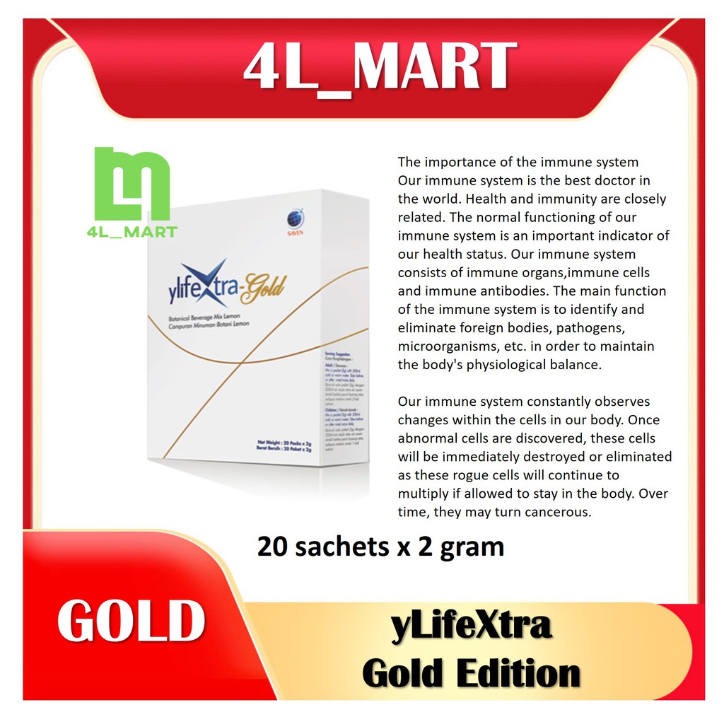 🔥24HRS SHIP OUT🔥 Sayen yLifeXtra Gold Boost Immune System, Anti-Tumor ...