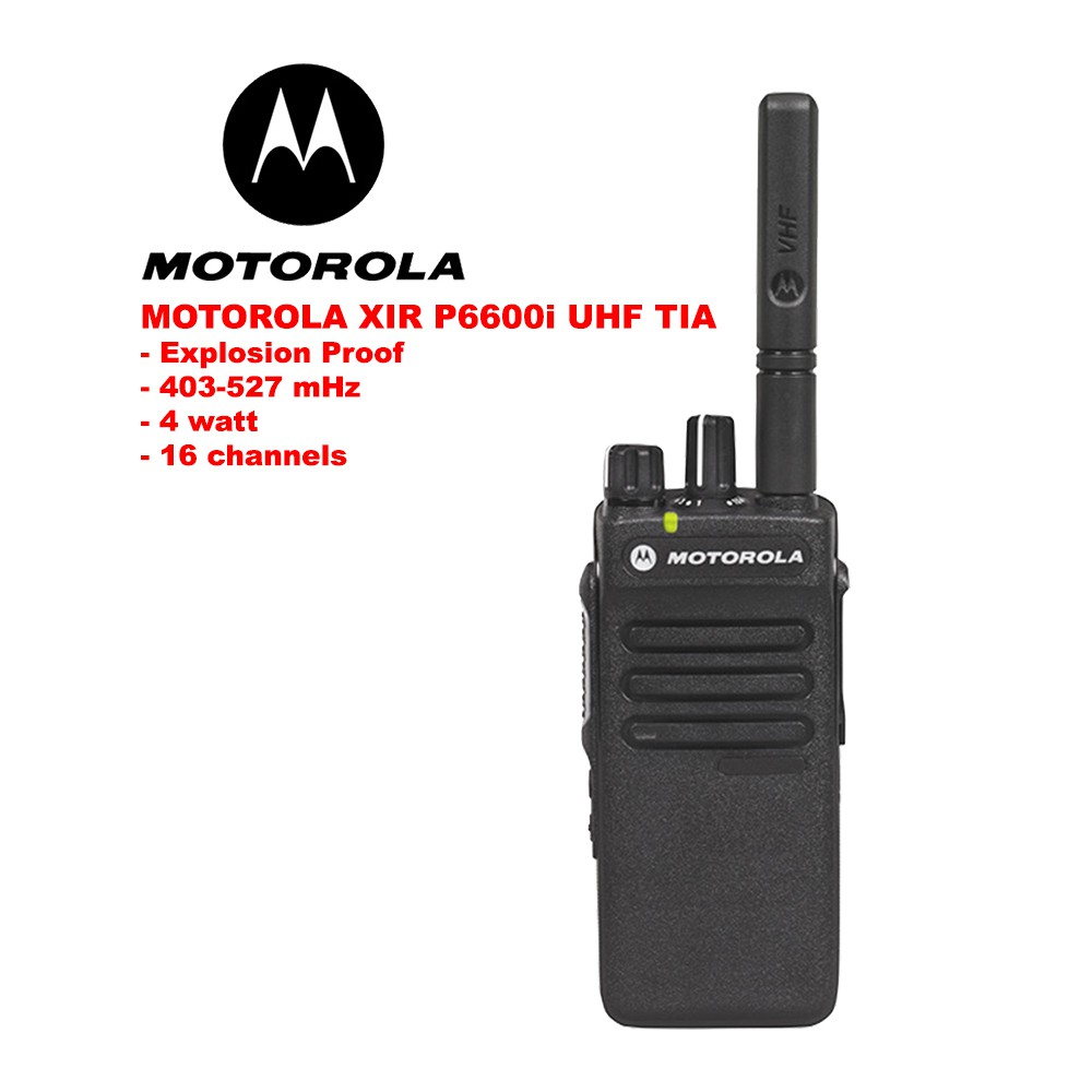 MOTOROLA Walkie Talkie XiR P6600I explosion proof (TIA) UHF water proof ...