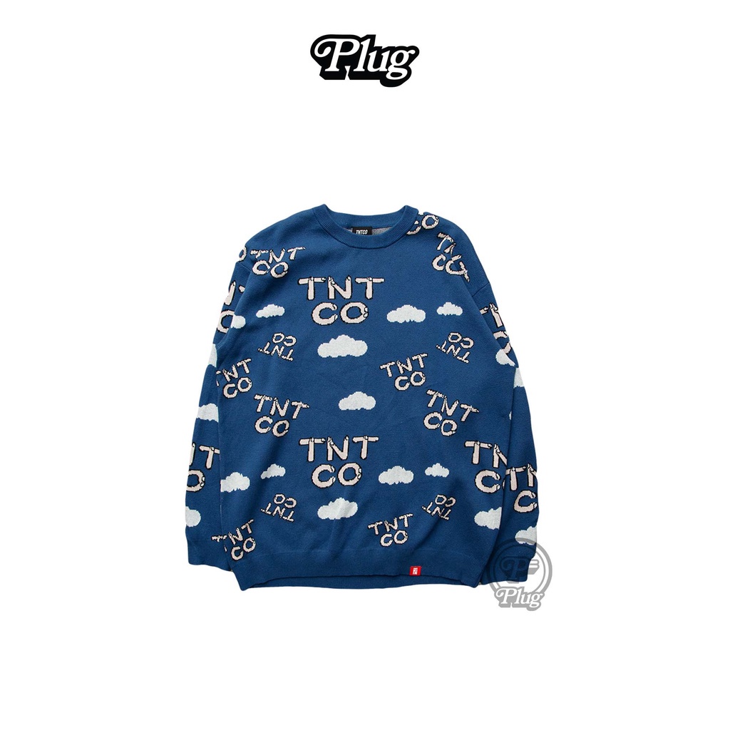 TNTCO Finger Logo Sweater (Navy) | Shopee Malaysia