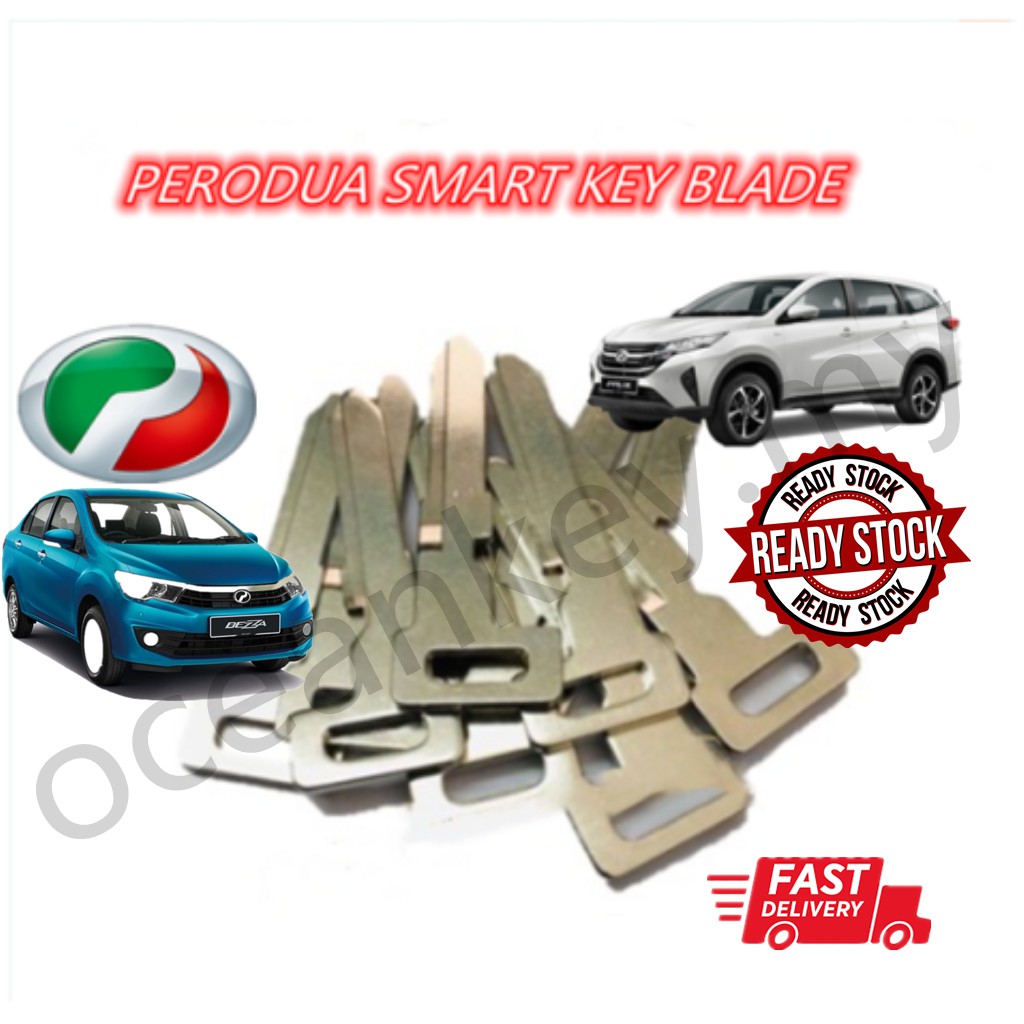 Kunci Besi Perodua Axia Bezza Myvi Aruz Smart Key(Ready stock) | Shopee ...