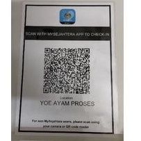 MySejahtera QR Code Printing A4 size with laminate | Shopee Malaysia