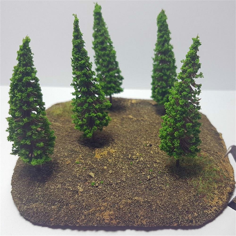 30Pcs 6.5 Cm Green Tree Model Simulation Pine Model Sand Table Train ...