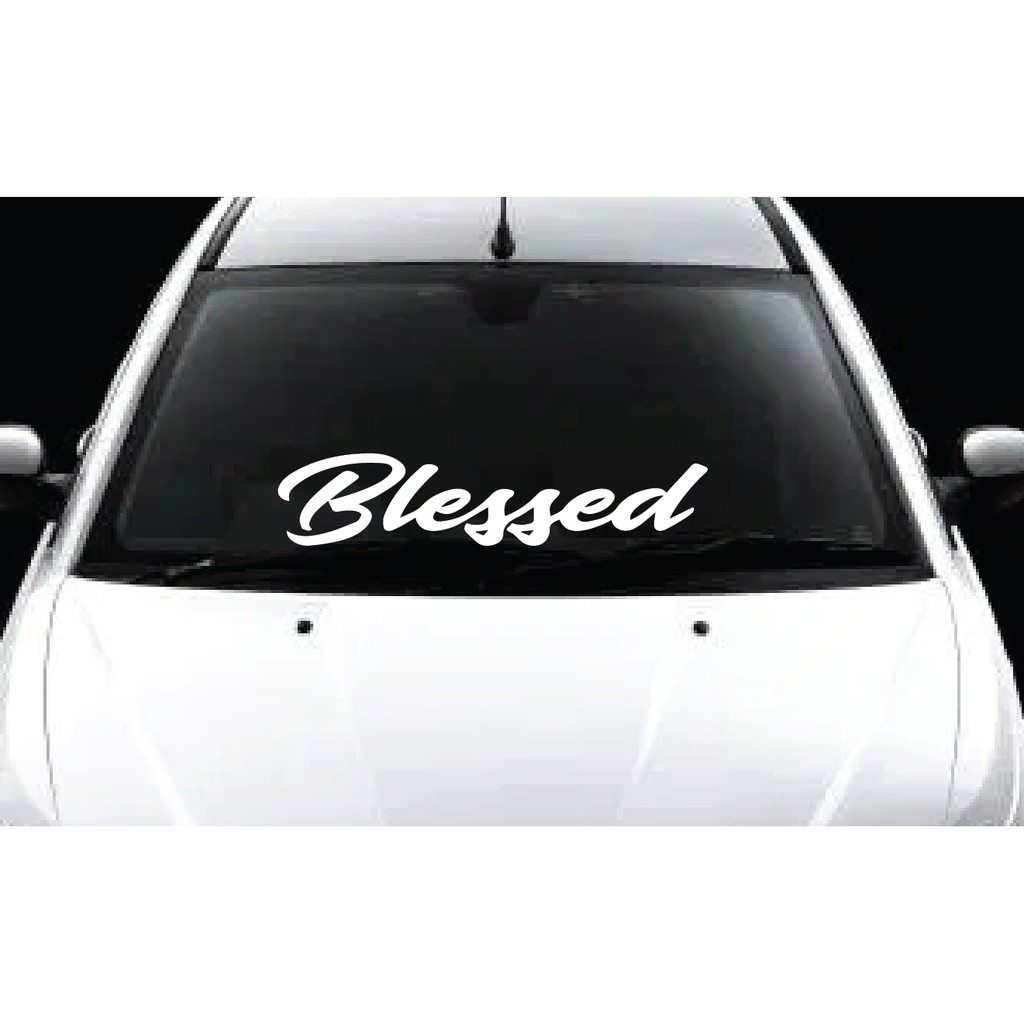 BLESSED. WINDSCREEN STICKER,STICKER CERMIN|STICKER LORI LORRY|STICKER ...