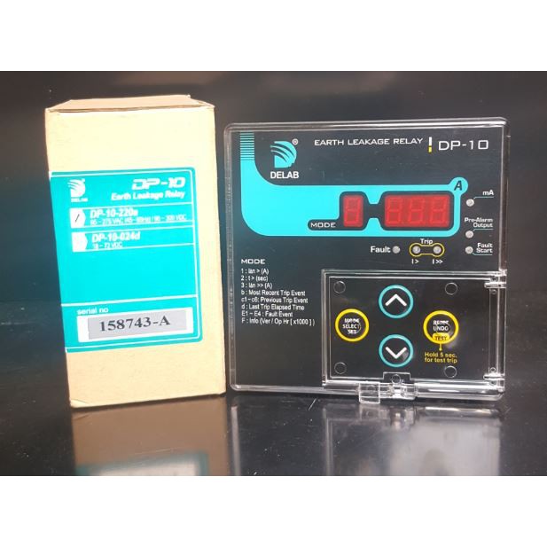 DELAB Protection Relay/ Earth fault relay/ earth leakage relay elr efr ocr DP10 TM18C | Shopee ...
