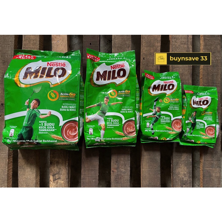 Nestle MILO Activ-Go Chocolate Malt Powder 200g/400g/1kg/2kg | Shopee Malaysia