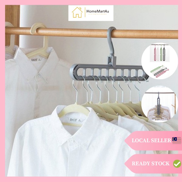 Penyangkut Tempat Gantung Penyakut Sangkut baju 9 Lubang Hanger 9 Holes ...