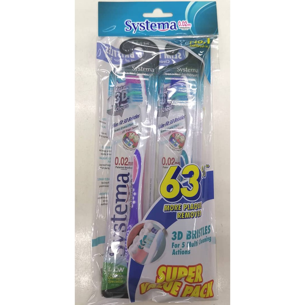 SYSTEMA TOTAL 3D CLEAN TOOTHBRUSH VALUE PACK | Shopee Malaysia