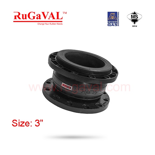 Rubber Bellow, Single Bellow Flexible joint, Ductile Iron flange, Size ...