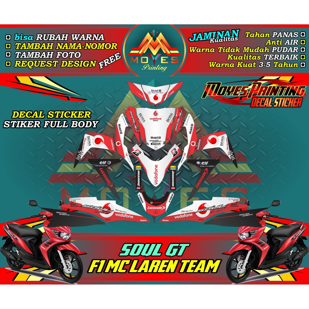 Soul Gt Decal Soul Gt Motorcycle Soul Gt Decal Full Body Soul Gt ...
