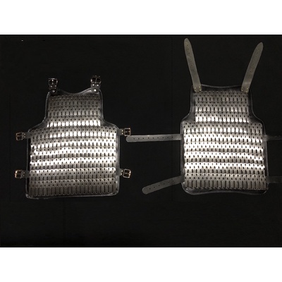 Samurai chest armor cosplay metalic stainless steel chest crest chest ...