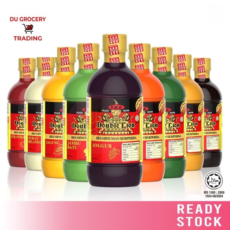 Double Lion Flavored Cordial Concentrated / Bes Kordial Minuman ...