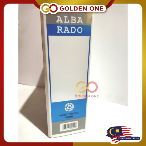 Alba Rado PVC 2D White Ring File A4/F4 Insert Binder Fail Putih (16mm ...