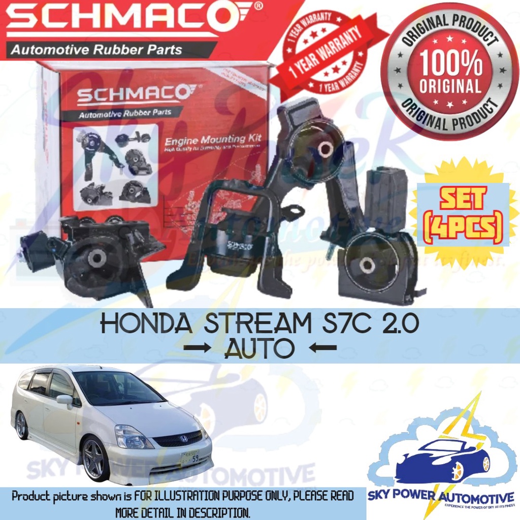 HONDA STREAM S7C 2.0 (AUTO) SCHMACO ENGINE MOUNTING (SET) | Shopee Malaysia