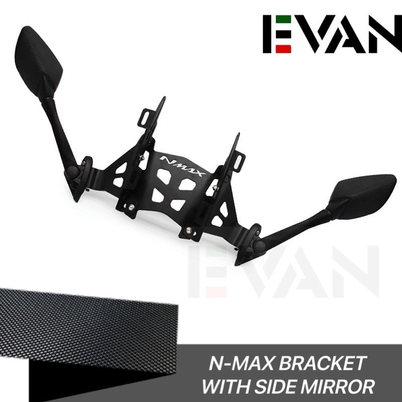 Nmax v2 With Corbon Side Mirror And Windshield Bracket/Side Mirror ...