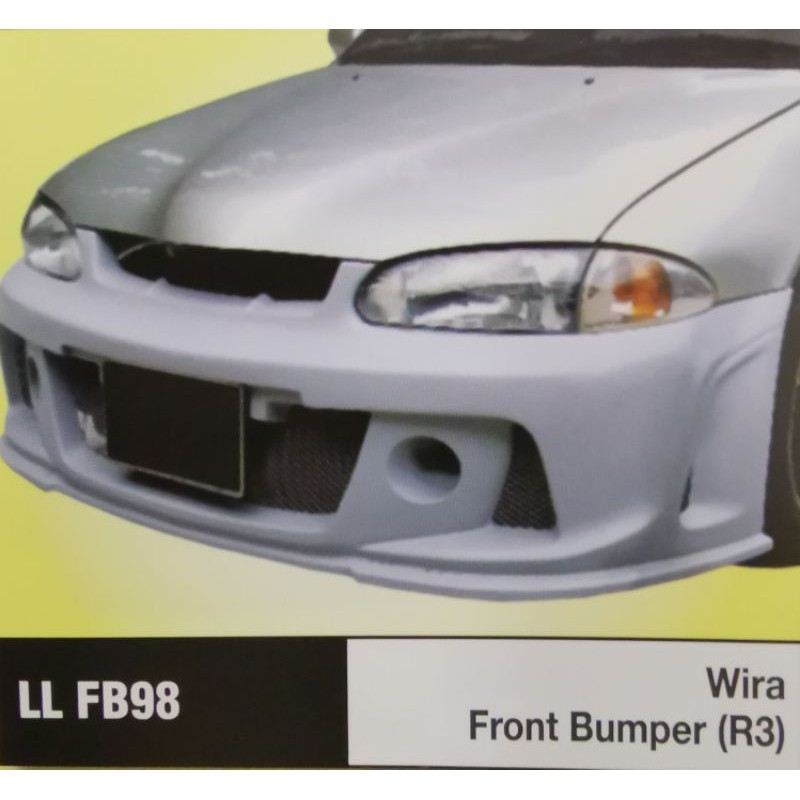 Wira R3 Front Bumper FB98 Fibreglass Material Without Paint | Shopee ...
