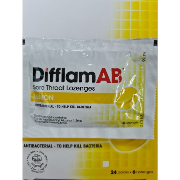 Difflam Ab Blackcurrant Anti Bakteria Sakit Tekak Lozenges Ungu Purple ...