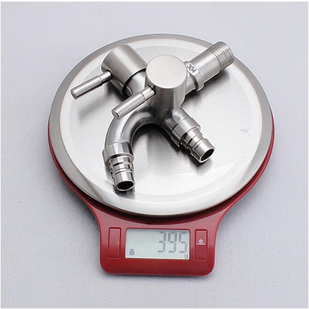 304 Stainless Steel Double Tap Multifunctional Stainless Steel Tap Two ...