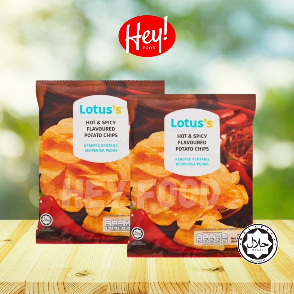 LOTUS'S Potato Chips (55g - 60g) Original/ BBQ/ Tom Yum/ Tomato/ Hot ...