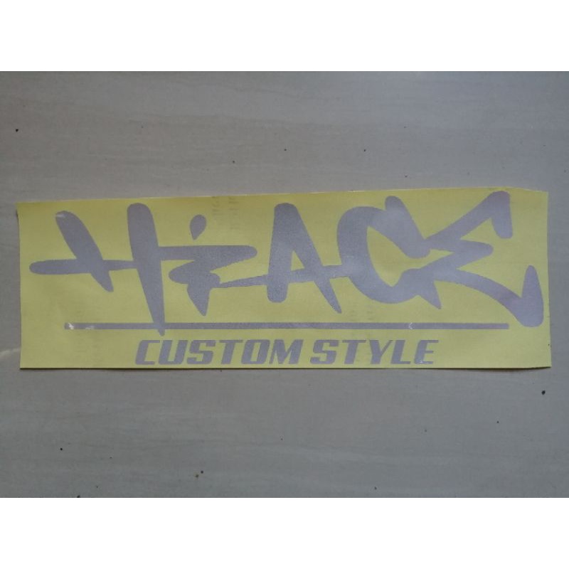 sticker hiace custom style pantul cahaya | Shopee Malaysia