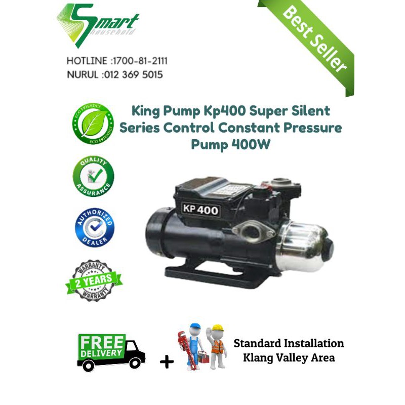King Pump Kp400 Super Silent Series Control Constant Pressure Pumps ...
