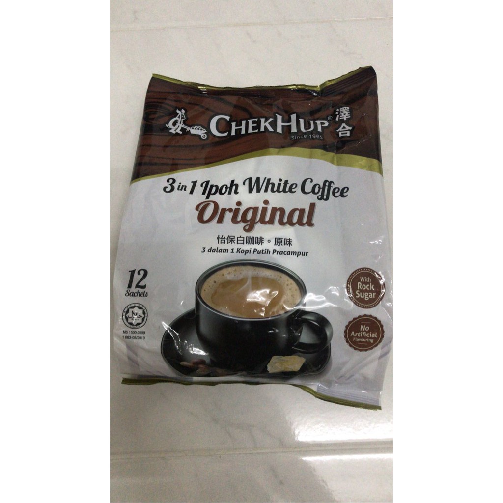 Chek Hup 3 in 1 Ipoh White Coffee Original (40g x 12s) | Shopee Malaysia