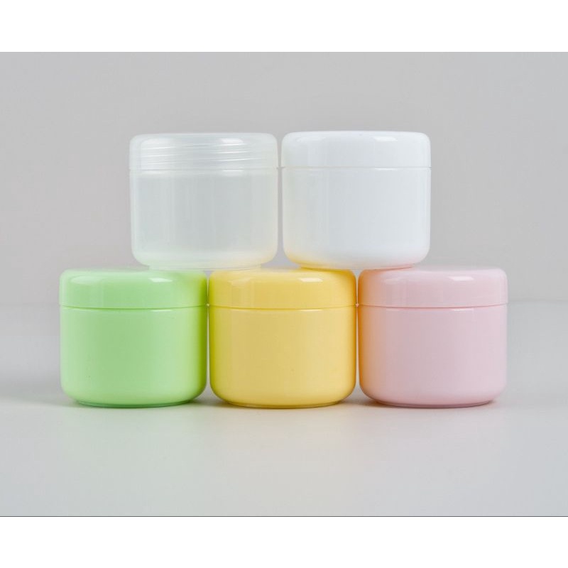 PP Cosmetic Jar Cream Face Mask Jar with Inner Cover pink/white/black ...