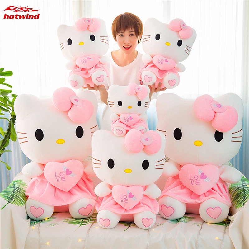 HW 25cm Kitty Cat Plush Doll Toy Kids Cartoon Hello Kitty Figure ...