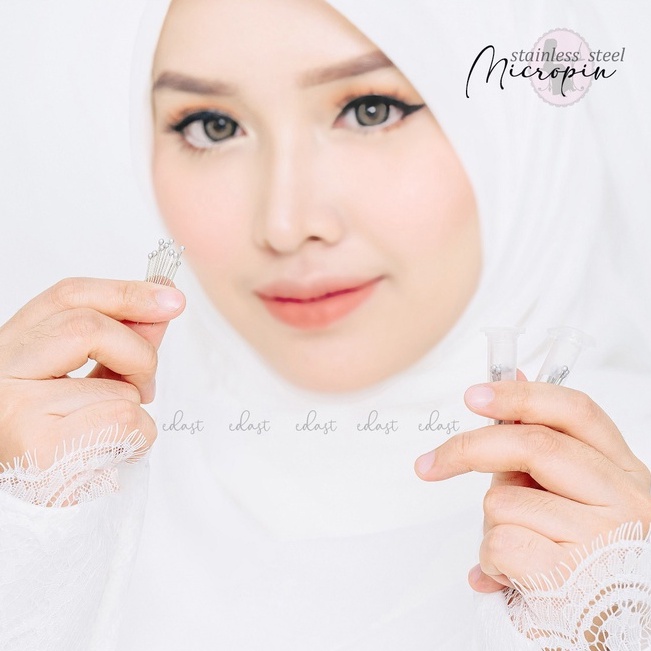 PENITI micropin pin tudung tajam jarum hijab stainless steel pin ...