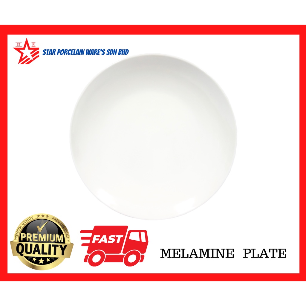 MELAMINE PLATE MEAT PLATE PINGGAN DAGING Melamin (PUTIH) PINGGAN ...