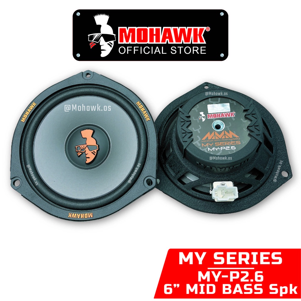 MOHAWK MY Series Perodua 6" Mid Bass Speaker Plug & Play Spk Kereta ...