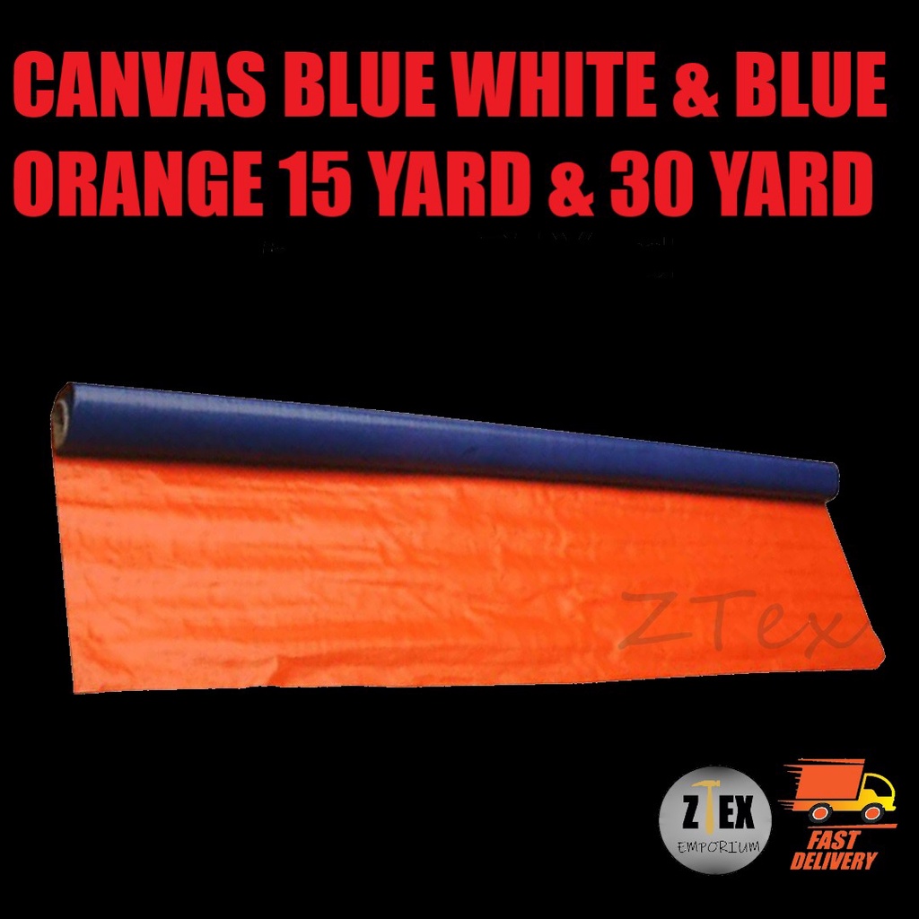 [READY STOCK] BLUE WHITE PLASTIC & BLUE ORANGE CANVAS #CANVAS FOR ...