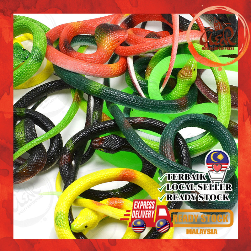 Fake Snake / Snake Toys / Ular Mainan Getah Plasu Ular 🔥READY STOCK🔥 ...
