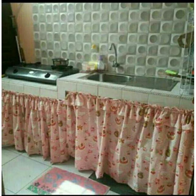 💜 Langsir Bawah Singki (body dan ropol corak sama) 💜 | Shopee Malaysia