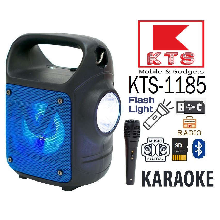 [KTS-1185] Wireless Portable Bluetooth Speaker With Led Light [Support ...
