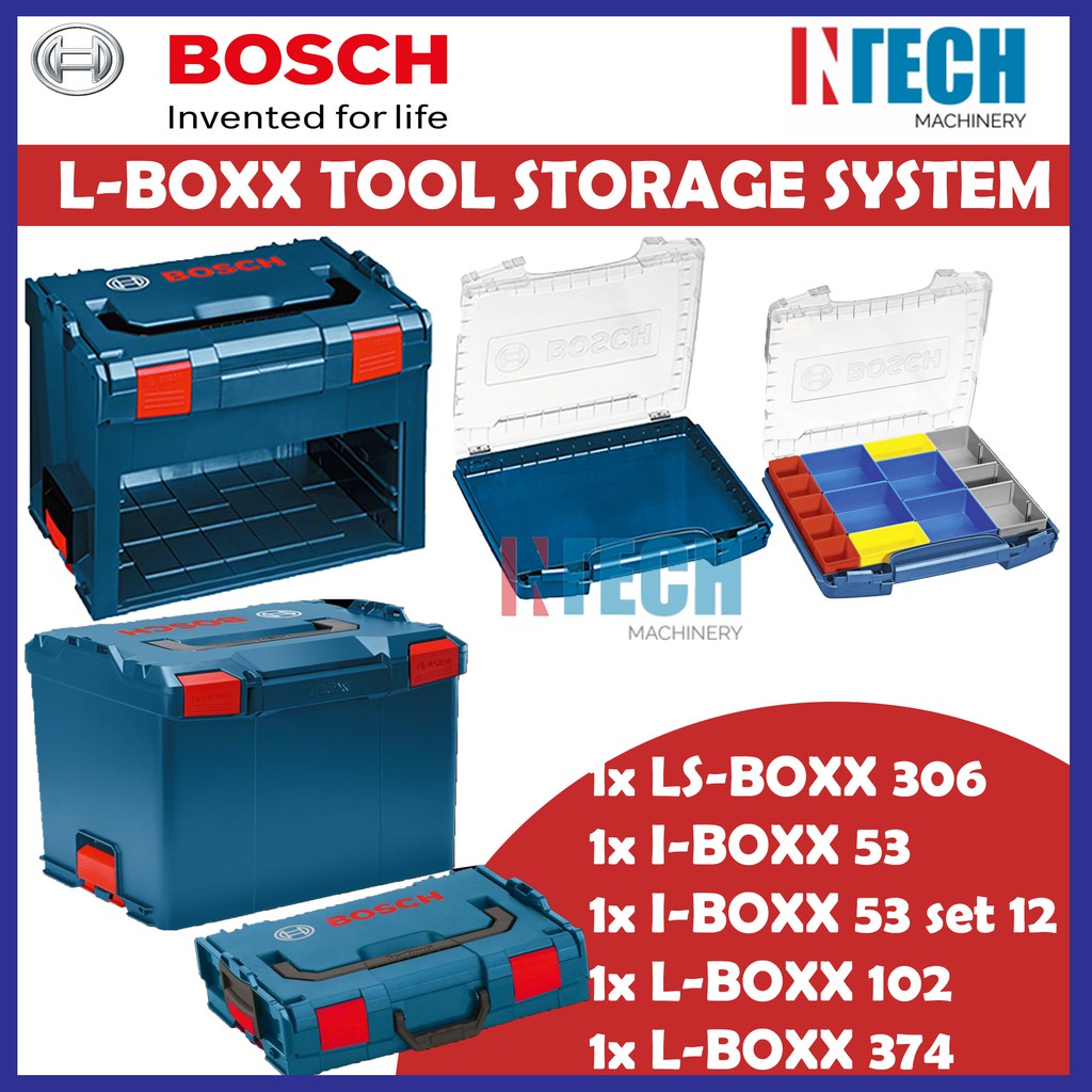 BOSCH L-BOXX TOOL STORAGE SYSTEM LS-BOXX 306 C/W i-BOXX 53 + i-BOXX 53 ...
