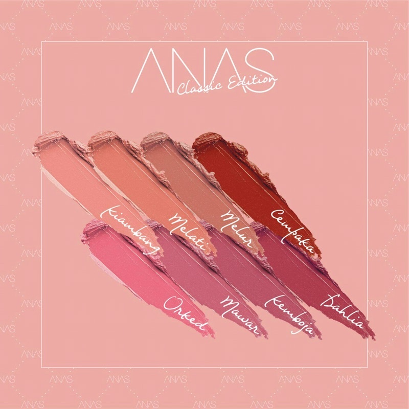 Ready Stock Original Anas Lipstick Velvet Cream Classic Edition Raya Murah Wanita Bibir Cantik ...