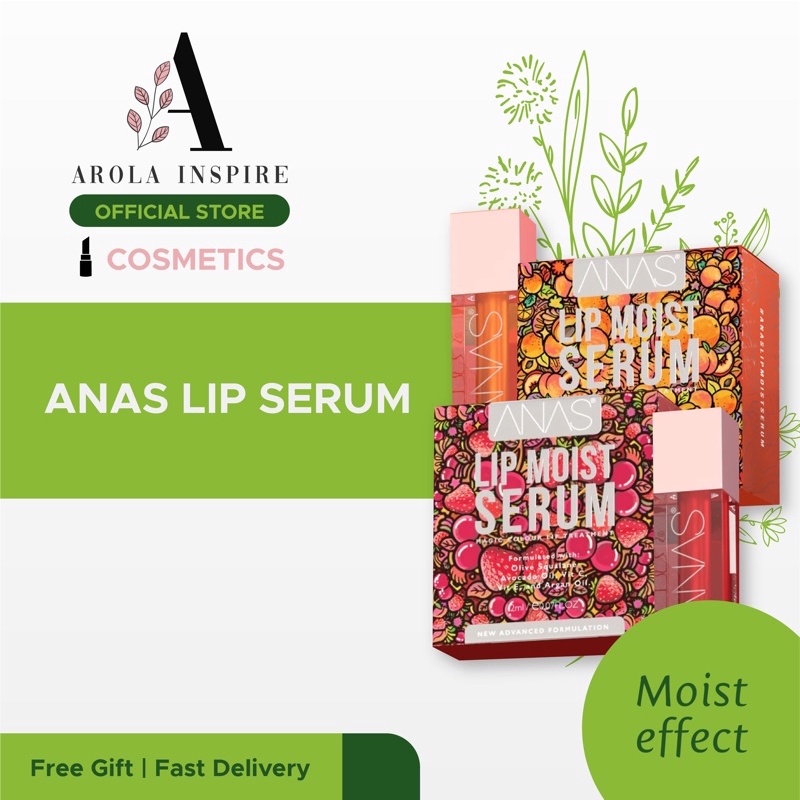 ANAS LIP MOIST SERUM | LIP TREATMENT | LIP GLOSS [💯ORI HQ] + 🎁FREE GIFT ...
