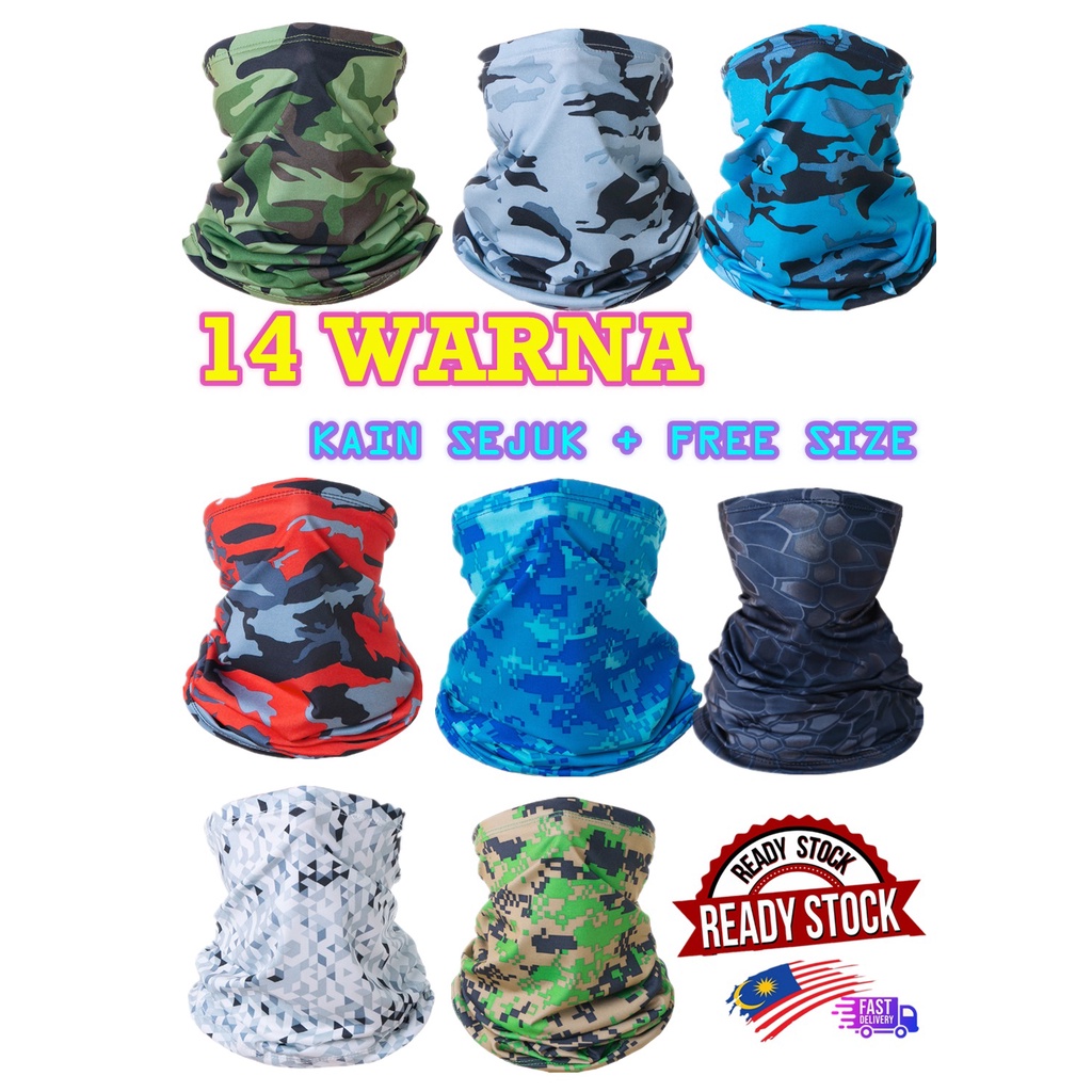 (READY STOK) BUFF MANCING FACE BUFF SARUNG MUKA KAIN SEJUK SCARF BAND ...