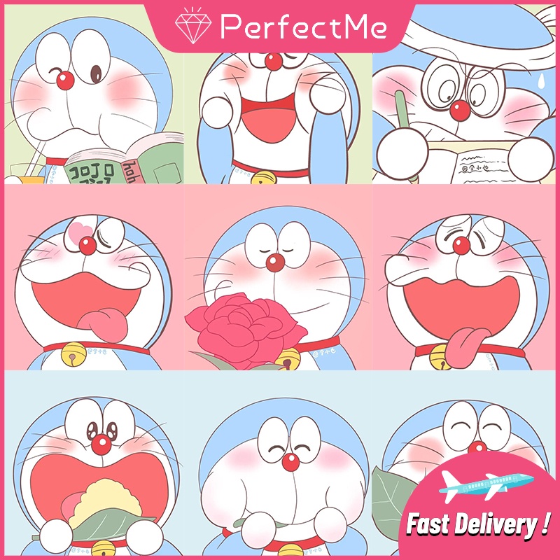 PM Diy Diamond Painting Cartoon Doraemon Full Diamond Gifts and Home ...