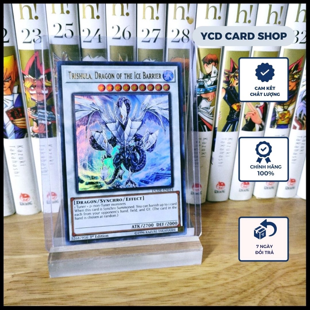 Genuine yugioh card Trishula, Dragon of the Ice Barrier – Ultra Rare ...