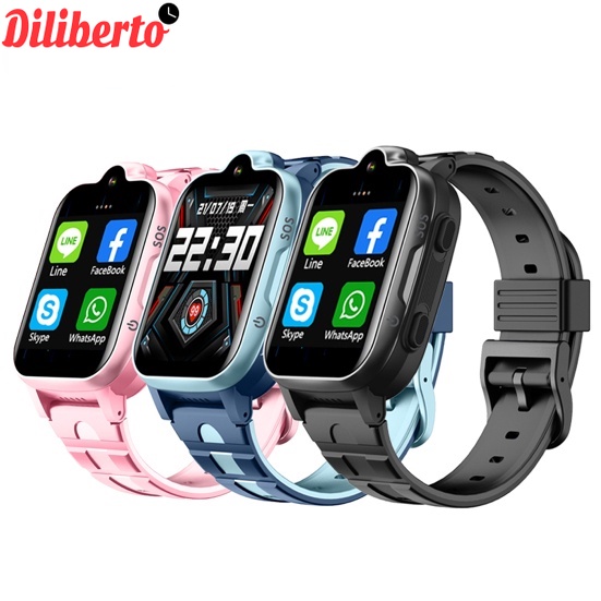 (WhatsApp Video Call )New Diliberto A66 4G Kids Smart Watch GPS Tracker ...