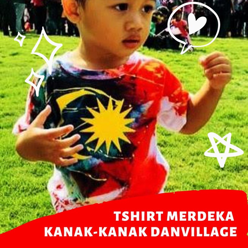 Tshirt Merdeka Malaysia Kanak-kanak Kids Danvillage | Shopee Malaysia