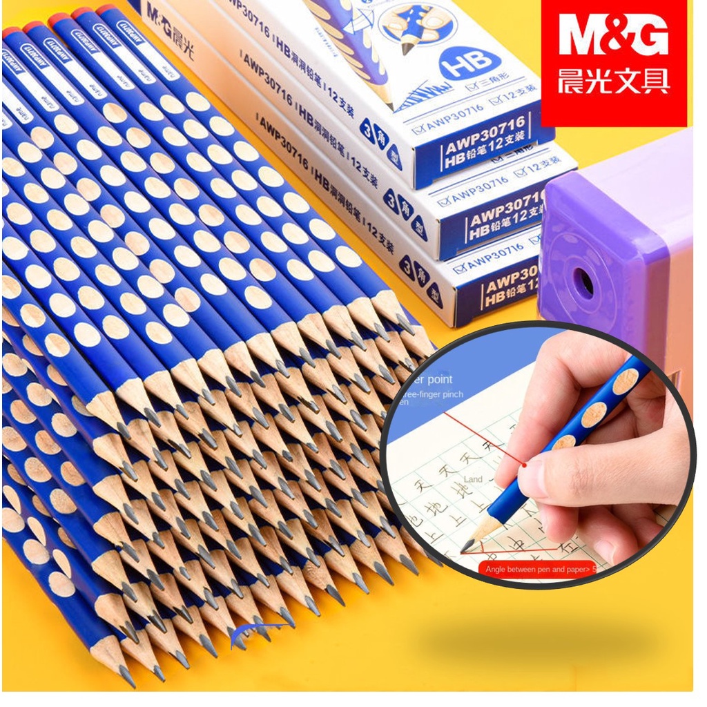 Orthodontic Pencil Hole Hole Pencil 【Per Box】Pupil Special 2b/HB Pencil ...